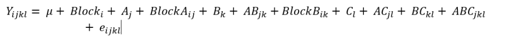 Split-split-plot and more experimental designs – Agricultural Statistics